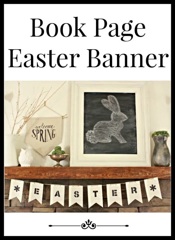 Book Page Easter Banner - Twelve On Main