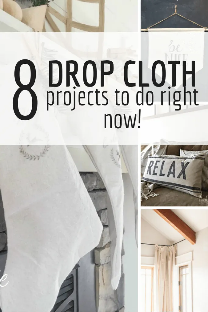 10 Insanely Easy Painters Canvas Drop Cloth Projects to do Right Now ...