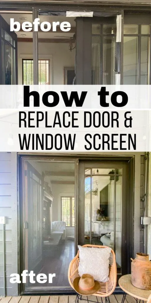 How to Replace Window Screen or Door Screen Easily - Twelve On Main