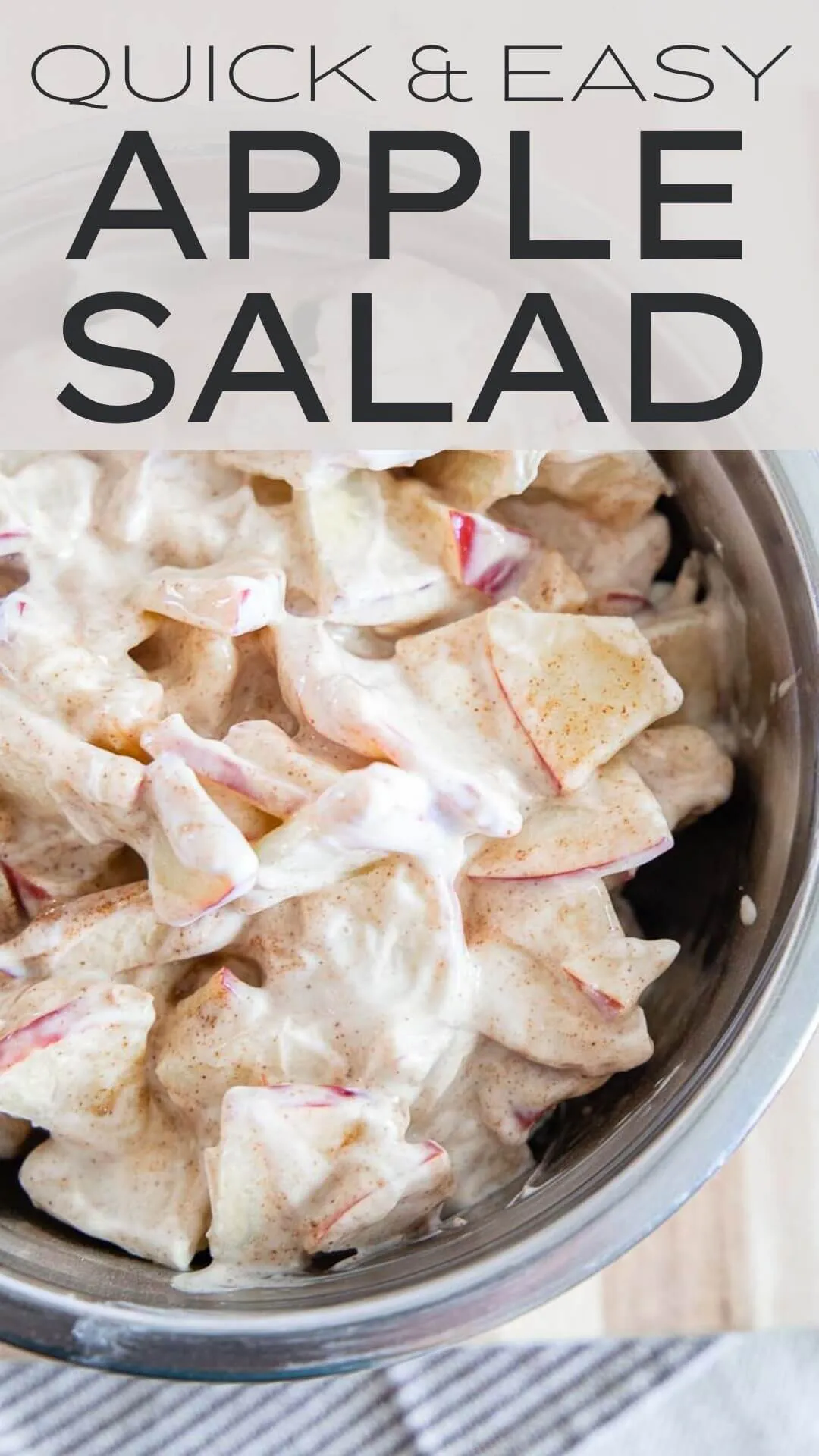 Easy 4 Ingredient Apple Salad Recipe - Twelve On Main