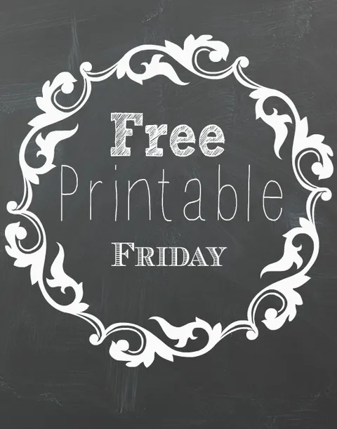 Free Printable Friday - Twelve On Main