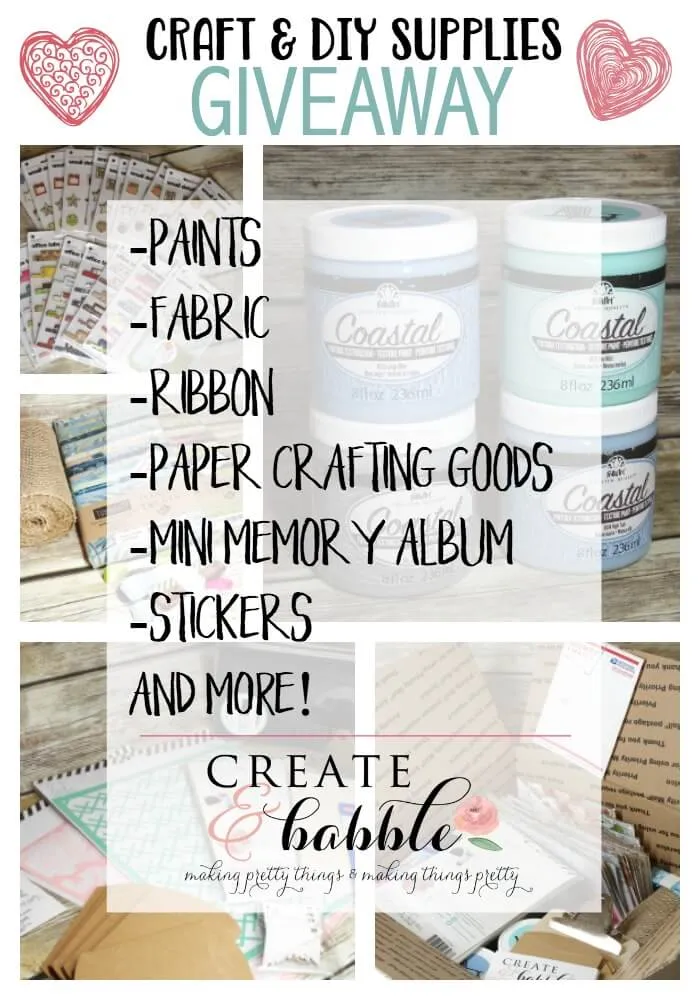 Craft Supply Giveaway | A Big Thank You - Twelve On Main