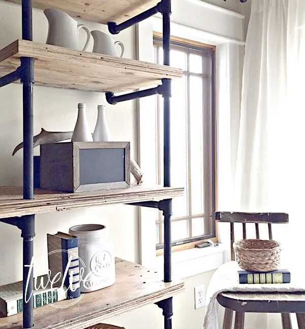 DIY Rustic Farmhouse Shelves | Remodelaholic - Twelve On Main