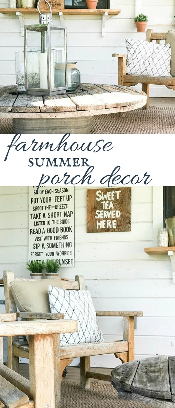 Farmhouse Summer Porch Decor - Twelve On Main