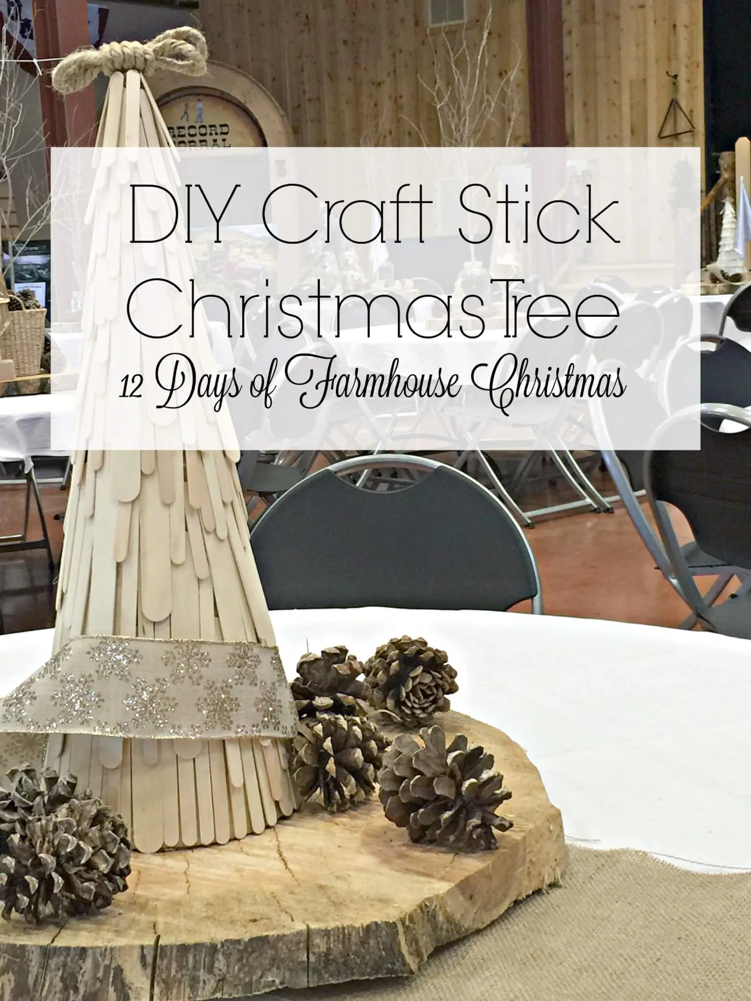 DIY Craft Stick Christmas Tree - Twelve On Main